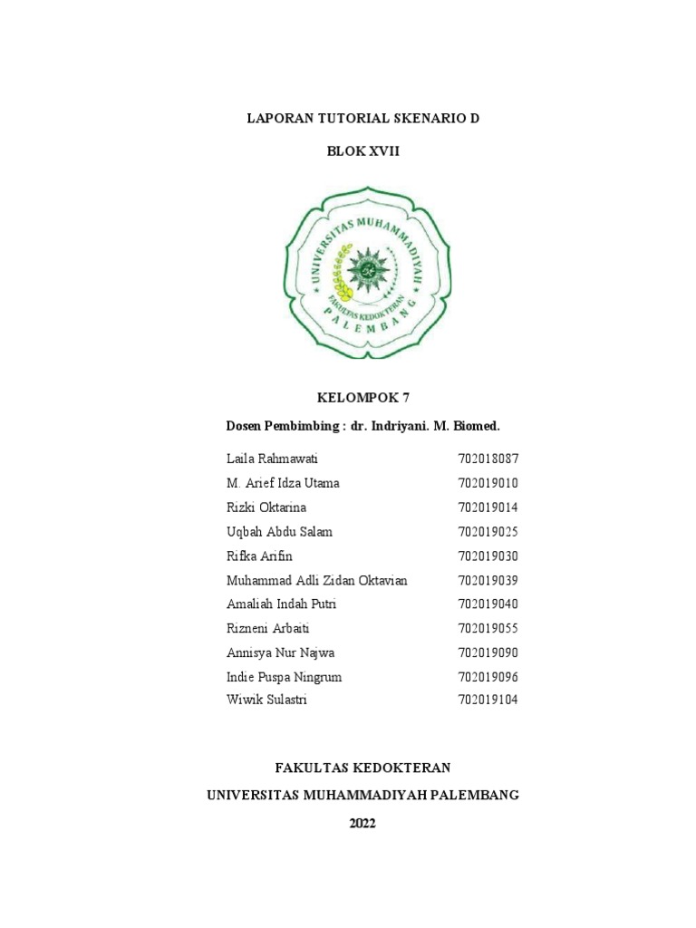 Laporan Tutorial Skenario D Blok Xvii | PDF