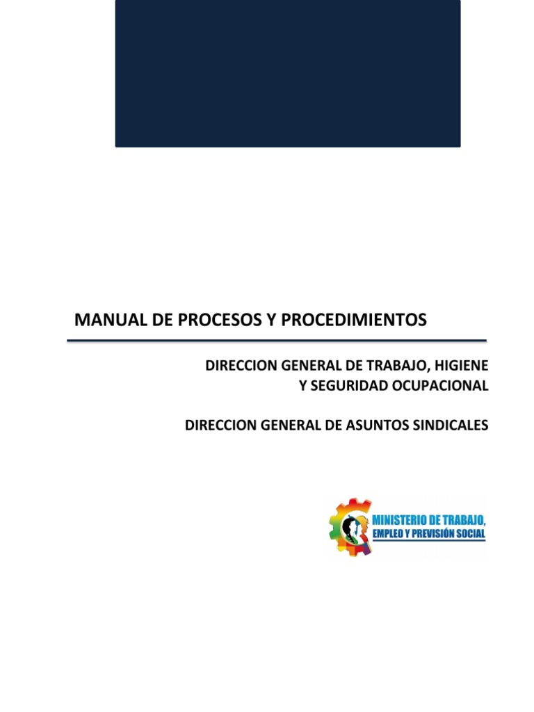 Manual de Procesos y Procedimientos Dire | PDF | Sindicato | Business