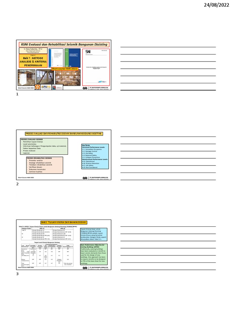 RSNI Evaluasi Dan Rehabilitasi Seismik Bangunan Eksisting: Bab 7 ...