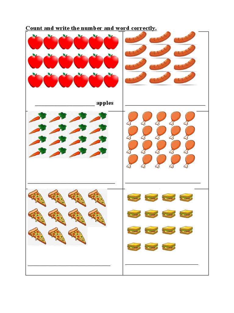 Lunchtime Worksheet | PDF