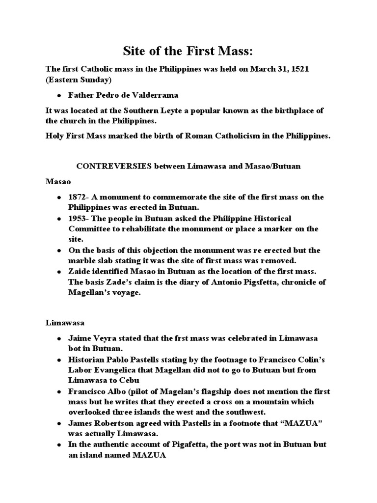 Site of The First Mass | PDF | Age Of Discovery | Exploration