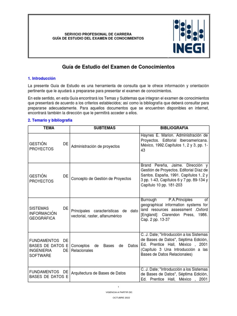 Guía de Estudio Del Examen de Conocimientos: 1. Introducción | PDF | Software | Bases de datos