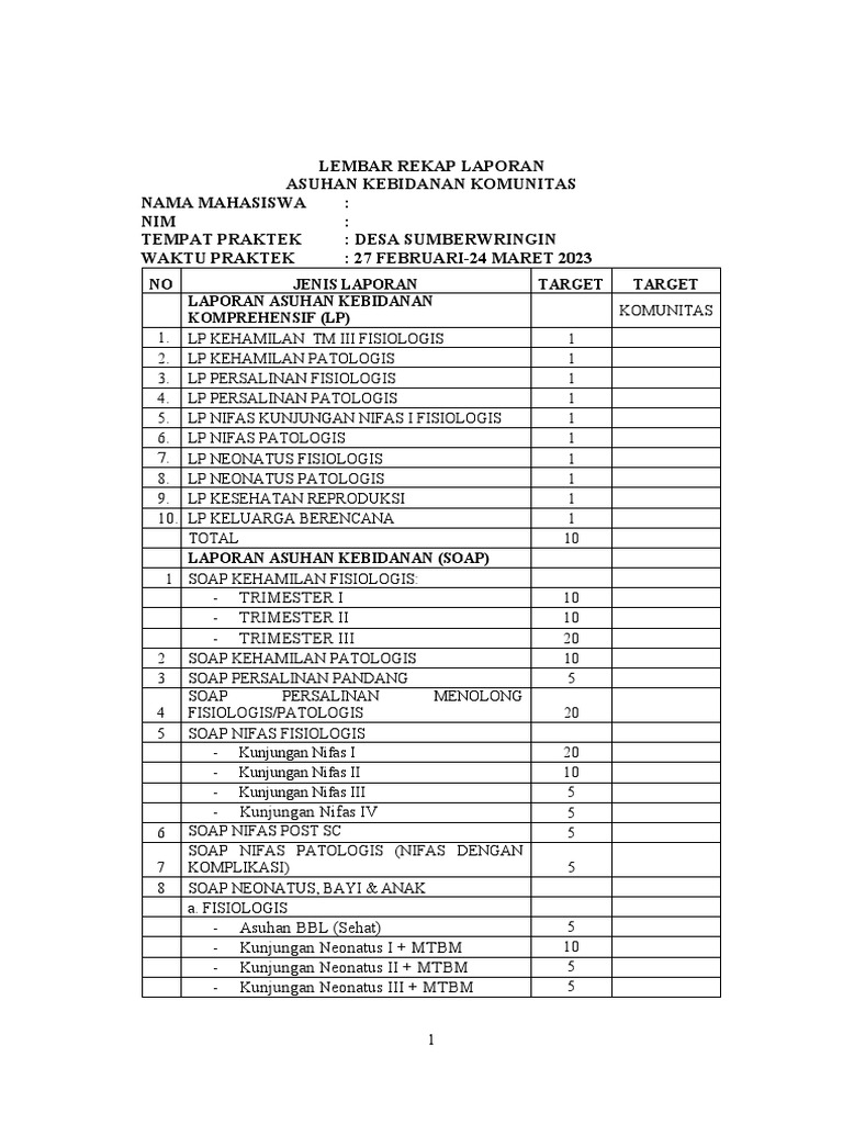 LEMBAR REKAP 2 | PDF