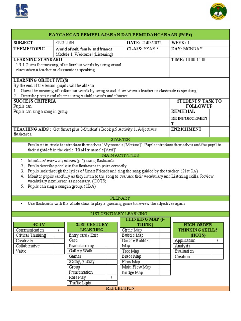RPH M1 | Download Free PDF | Teachers | Learning