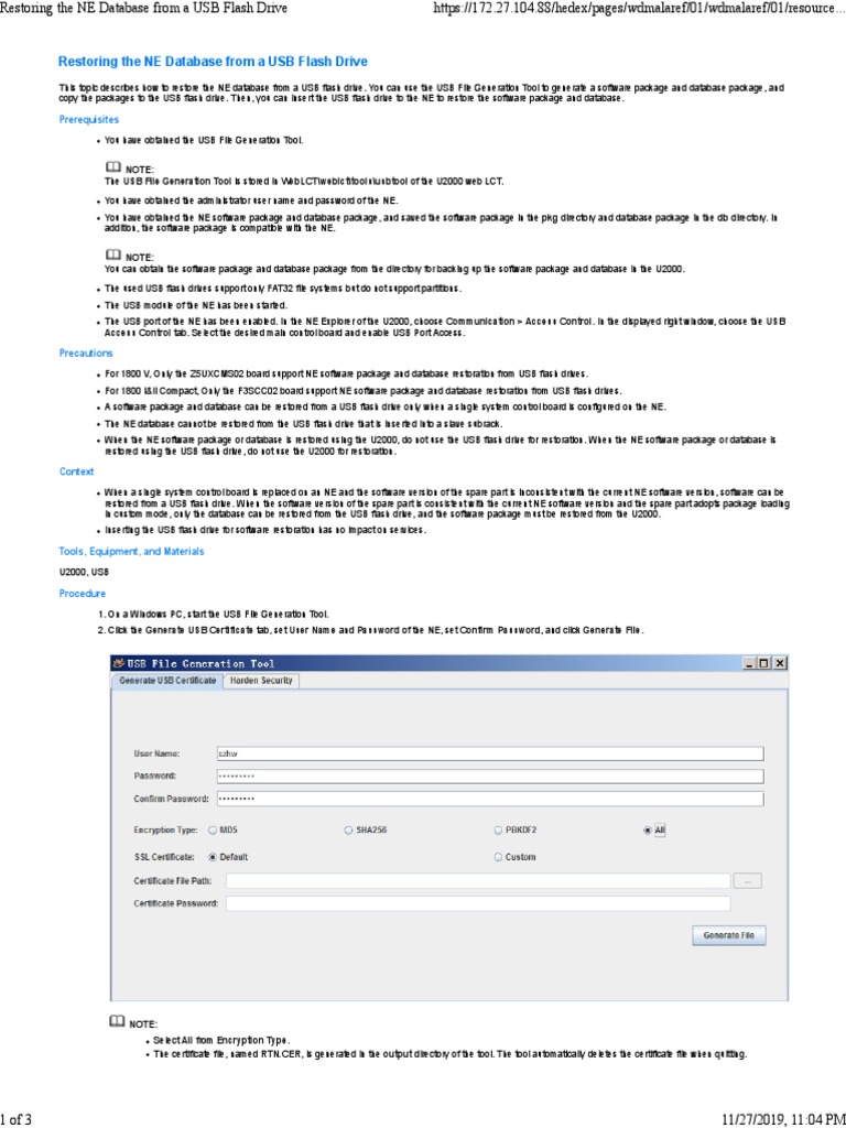 MANUAL #012 - Como Restaurar La Configuracion de Un RTN Desde Un USB - en Prueba | PDF | Usb ...