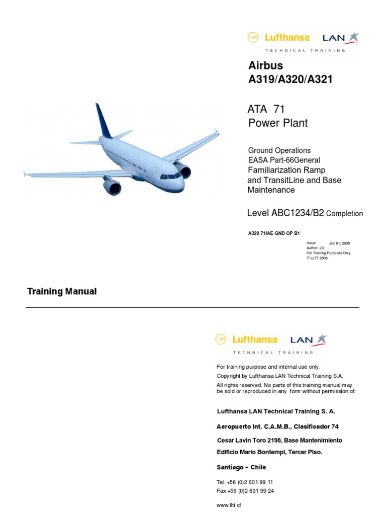 A319/A320/A321 Airbus: ATA 71 Power Plant | PDF | Engines | Transport