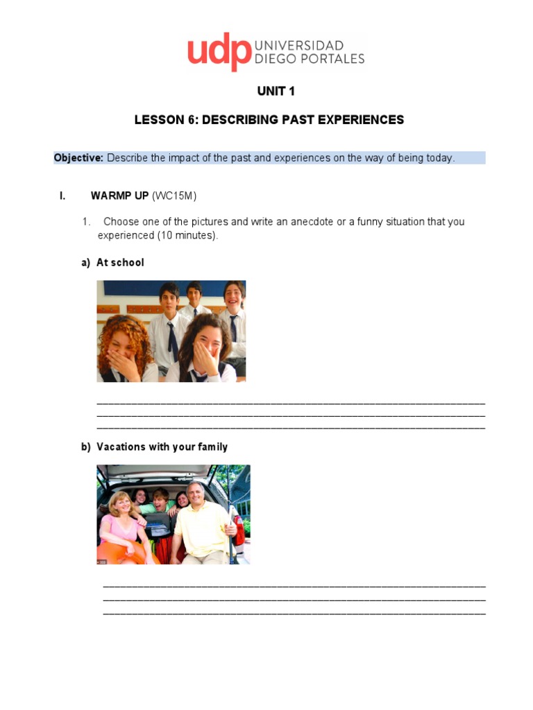 Describing Past Experiences | PDF