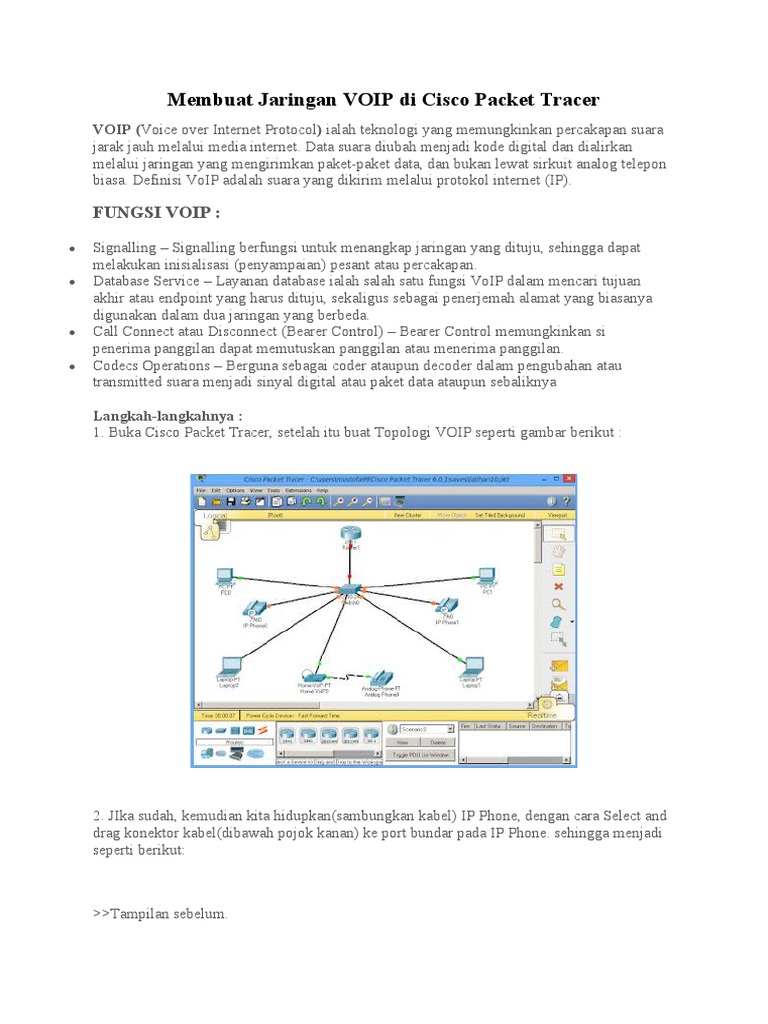 Konfigurasi Jaringan VOIP di Cisco | PDF