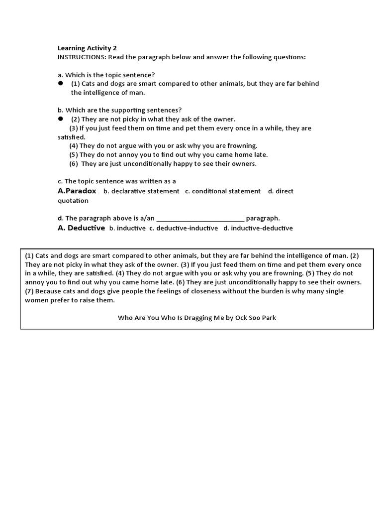 Analyzing Pets' Intelligence and Behavior | PDF | Language Arts ...