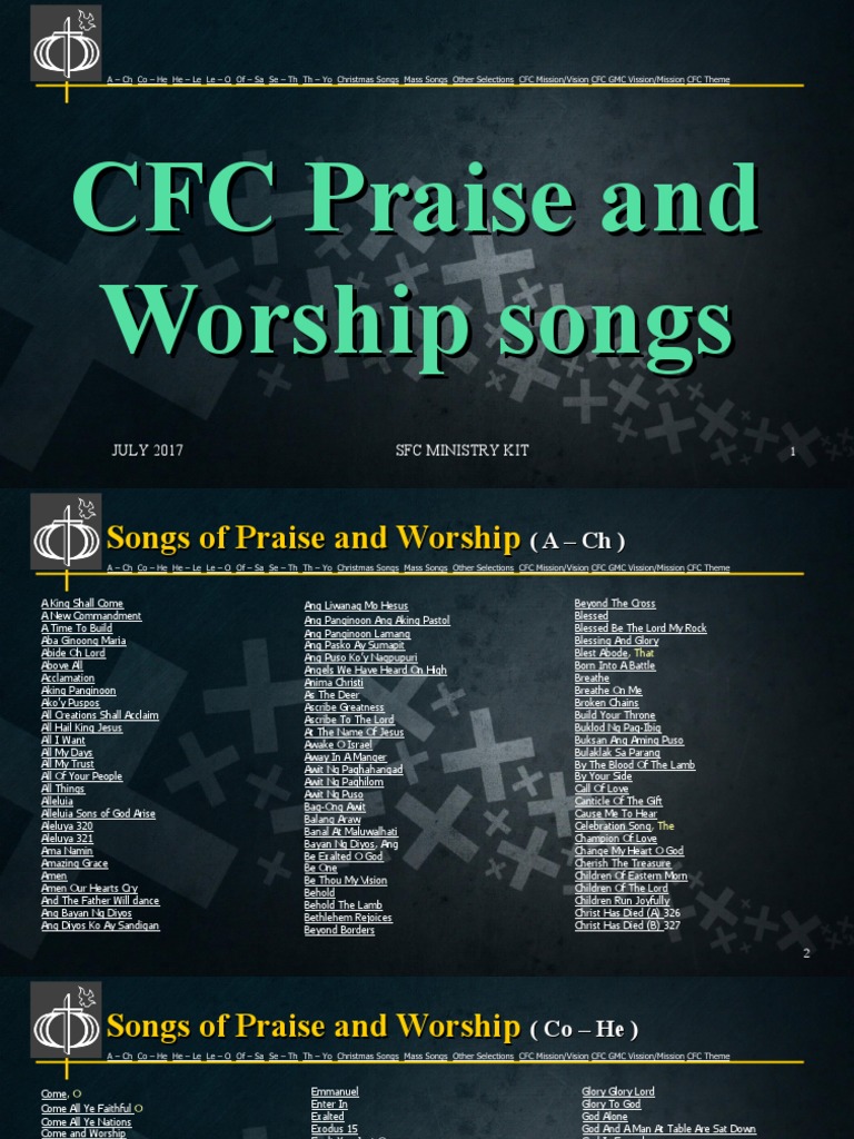 CFC Praise and Worship Songbook | PDF | Glory (Religion) | Jesus