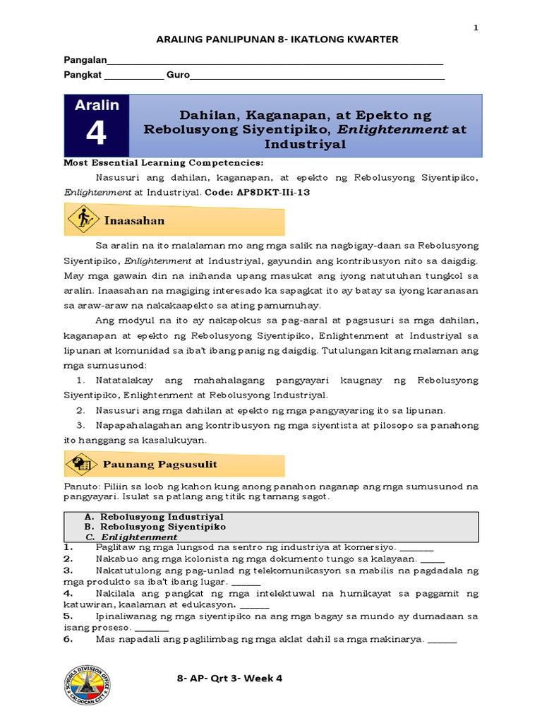 AP 8 Q3 Week 4 | PDF