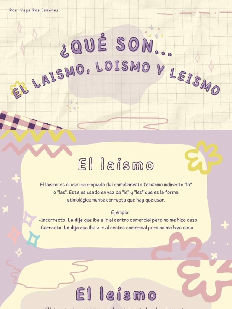 Leismo, Laismo y Loismo | PDF