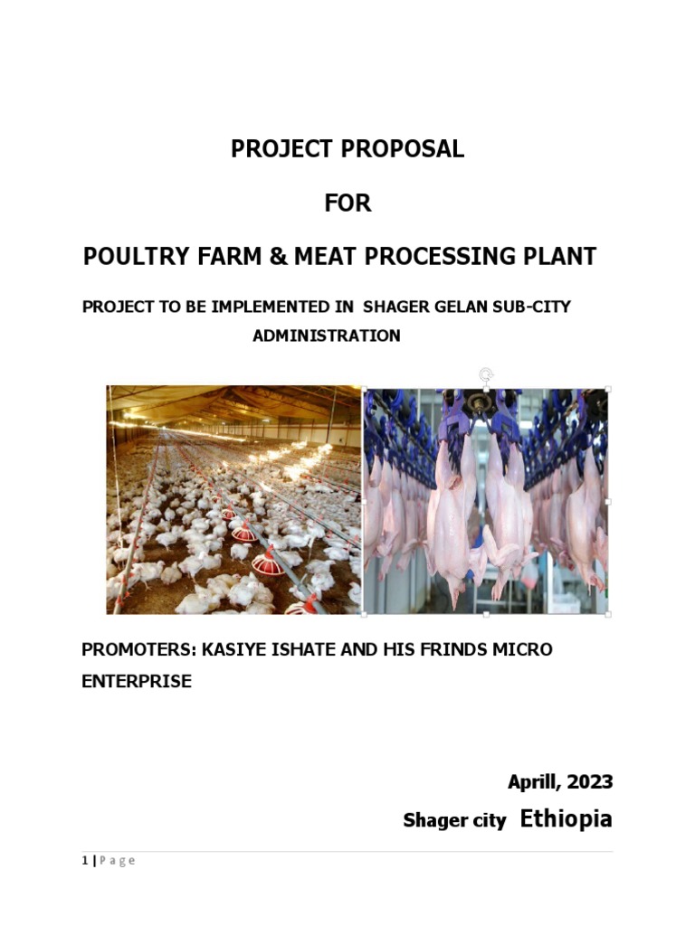Project Proposal FOR Poultry Farm & Meat Processing Plant | PDF | Meat ...