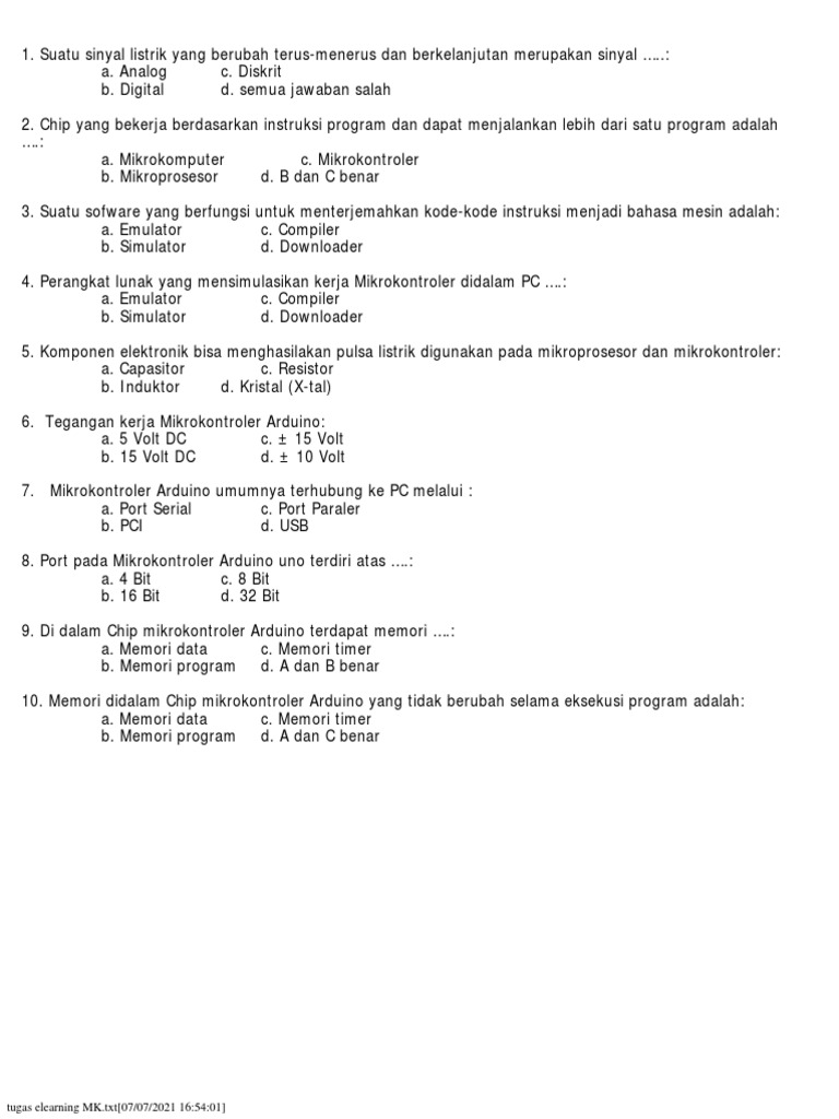 Tugas Elearning MK - TXT (07/07/2021 16:54:01) | PDF