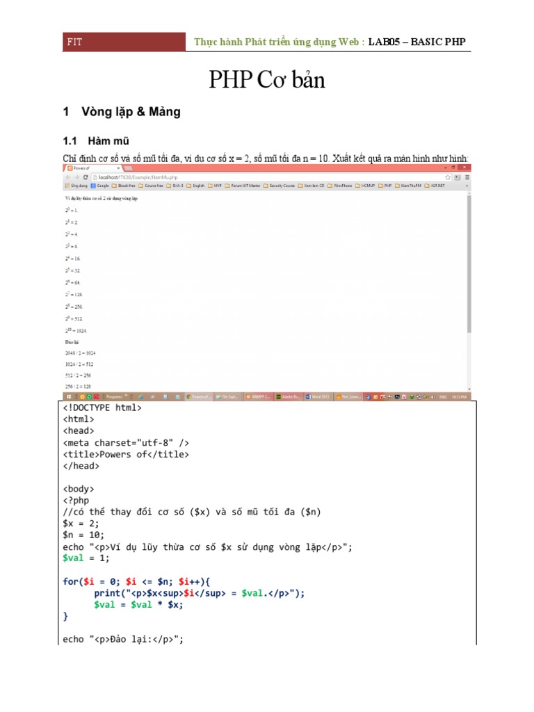 Lab05 - Basic PHP | PDF