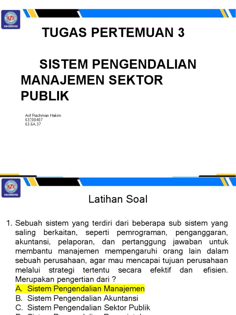 Tugas Akuntansi Sektor Publik P03-Arif | PDF