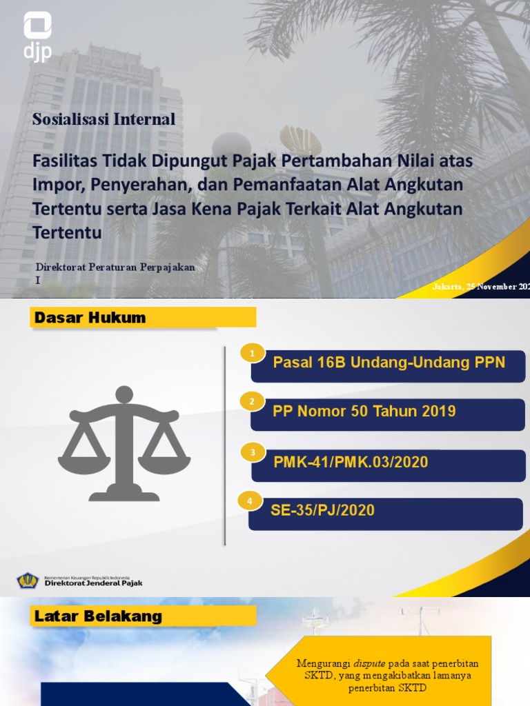 SLIDE Fasilitas PPN Atas Alat Angkutan Tertentu 16 9 | PDF