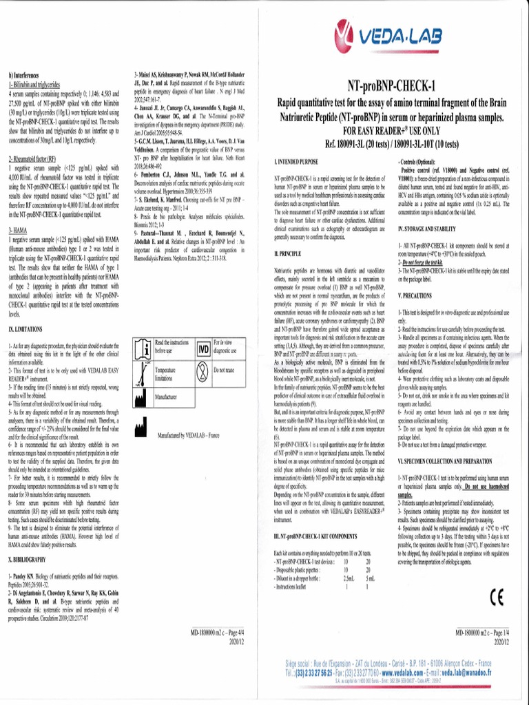 19 NT-proBNP - VL | PDF | Clinical Medicine | Medical Specialties