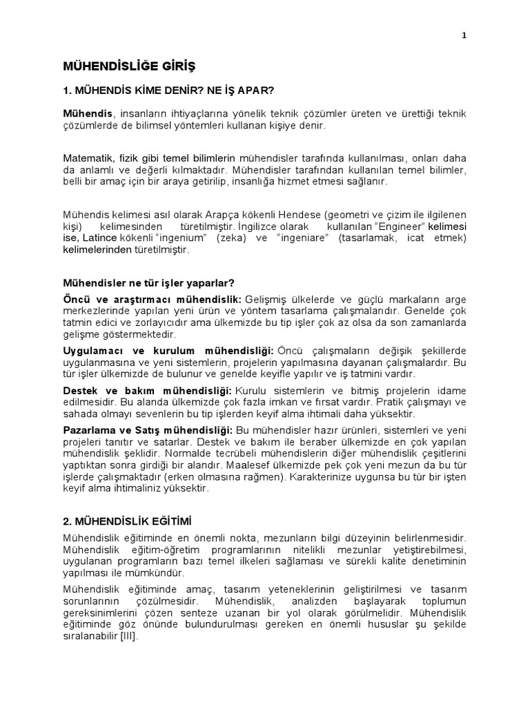 Muhendislige Giris Pdf