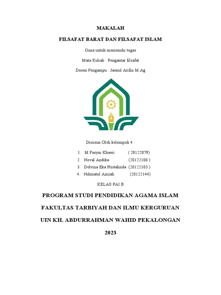 Epistemologi Barat dan Islam: Perbandingan | PDF