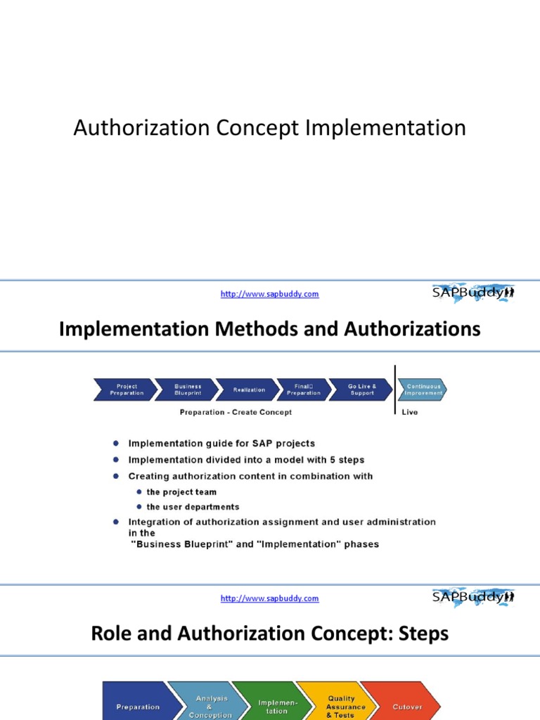 Authorization Concept Implementation | PDF