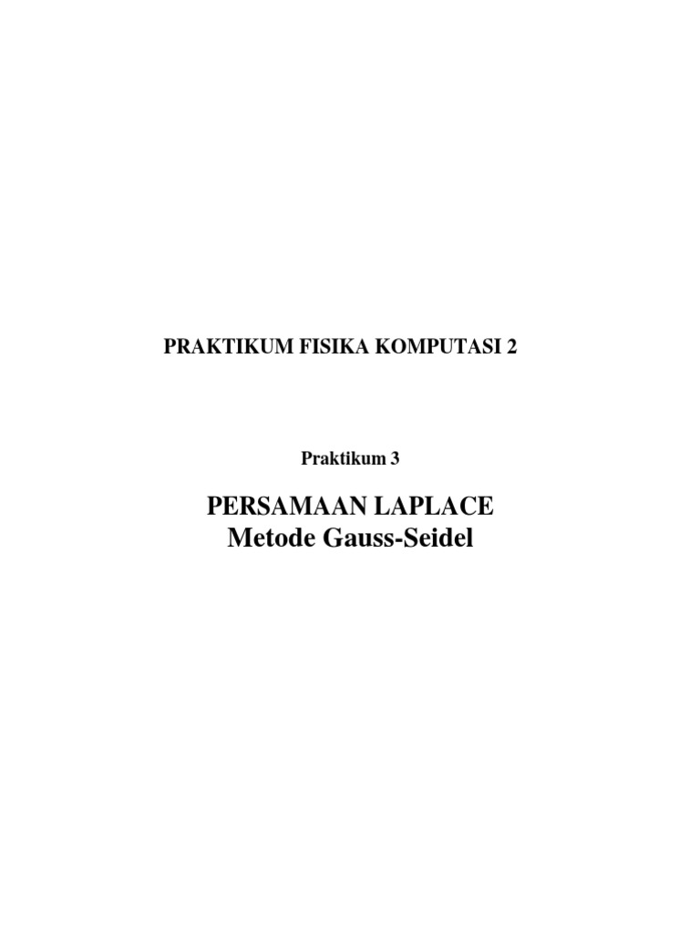 Fisika Komputasi 2 Prakt 3-1 | PDF
