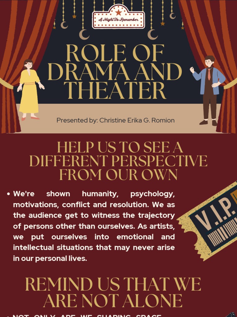 Role of Drama & Theatre | PDF