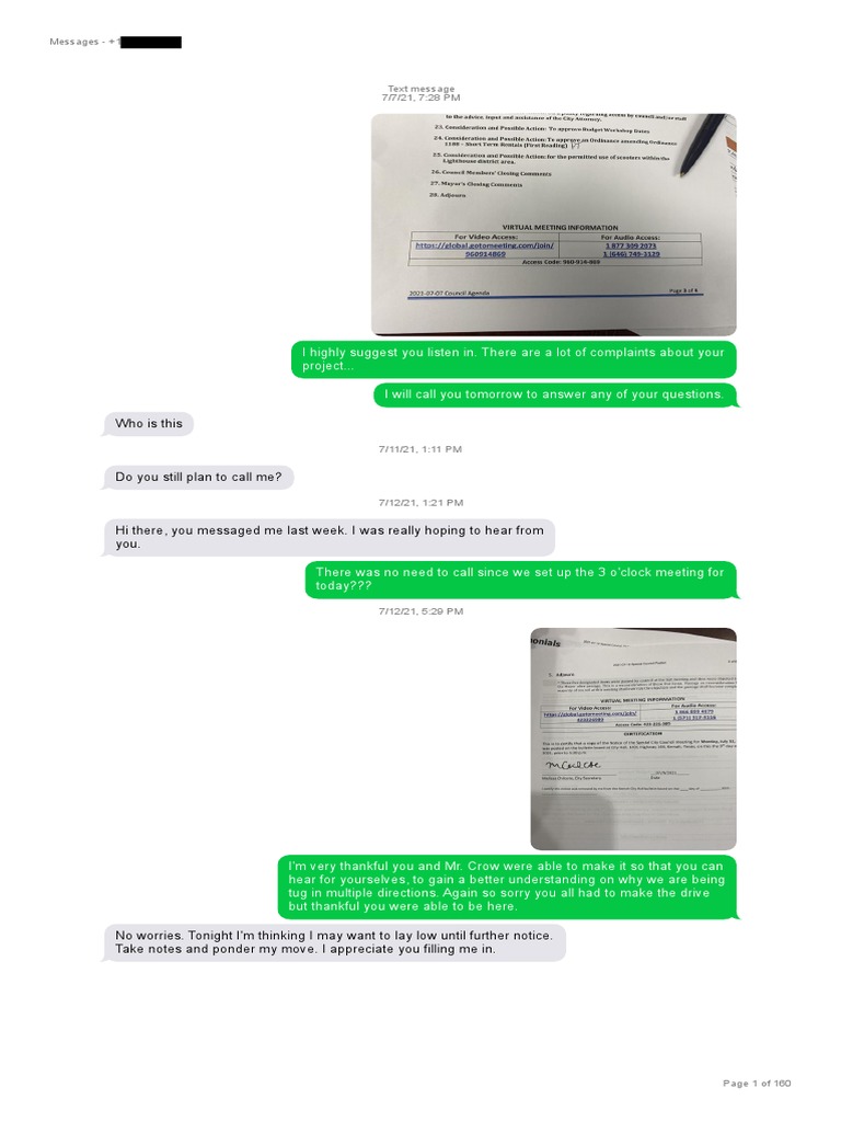 Brandon Shoaf Text Messages | PDF
