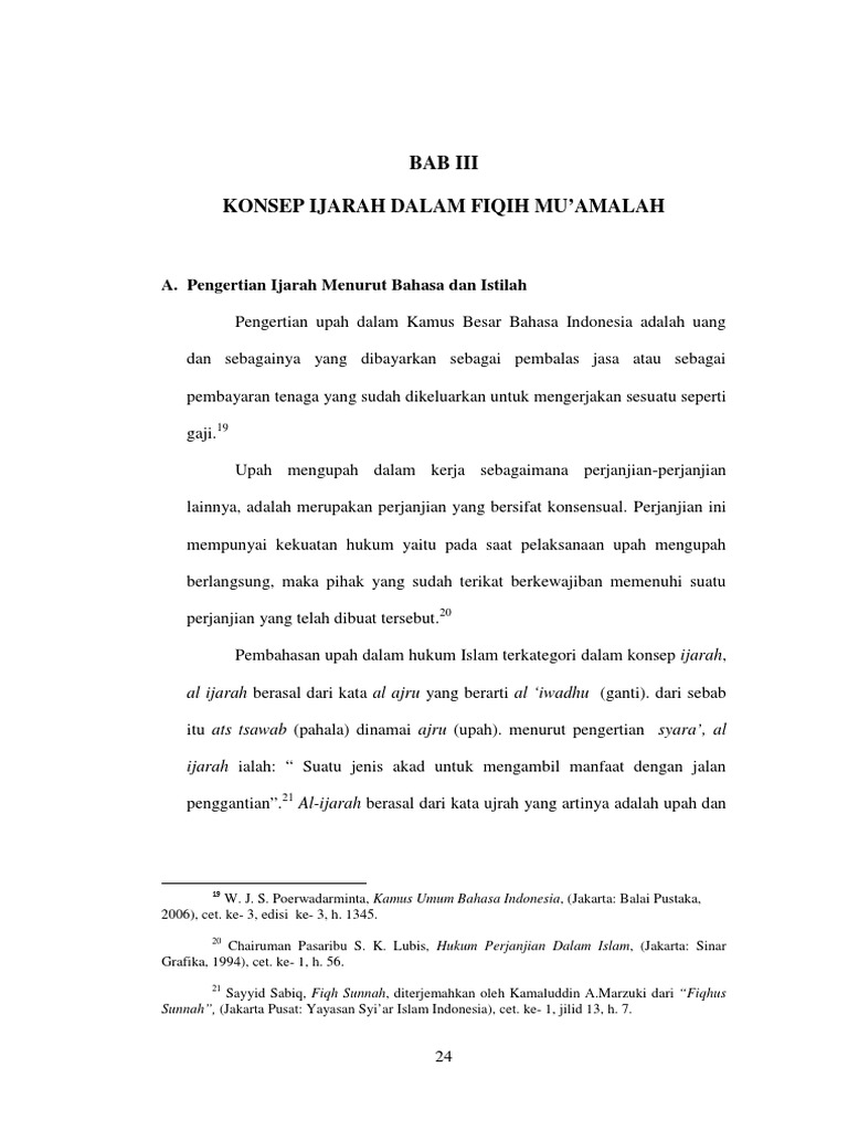 Konsep Ijarah dalam Fiqih Muamalah | PDF