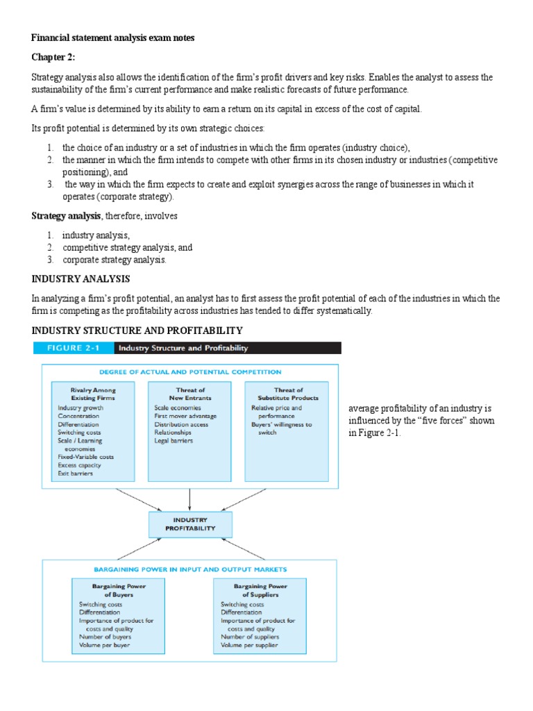 Financial Statement Analysis - Chp02 - Summary Notes | PDF ...