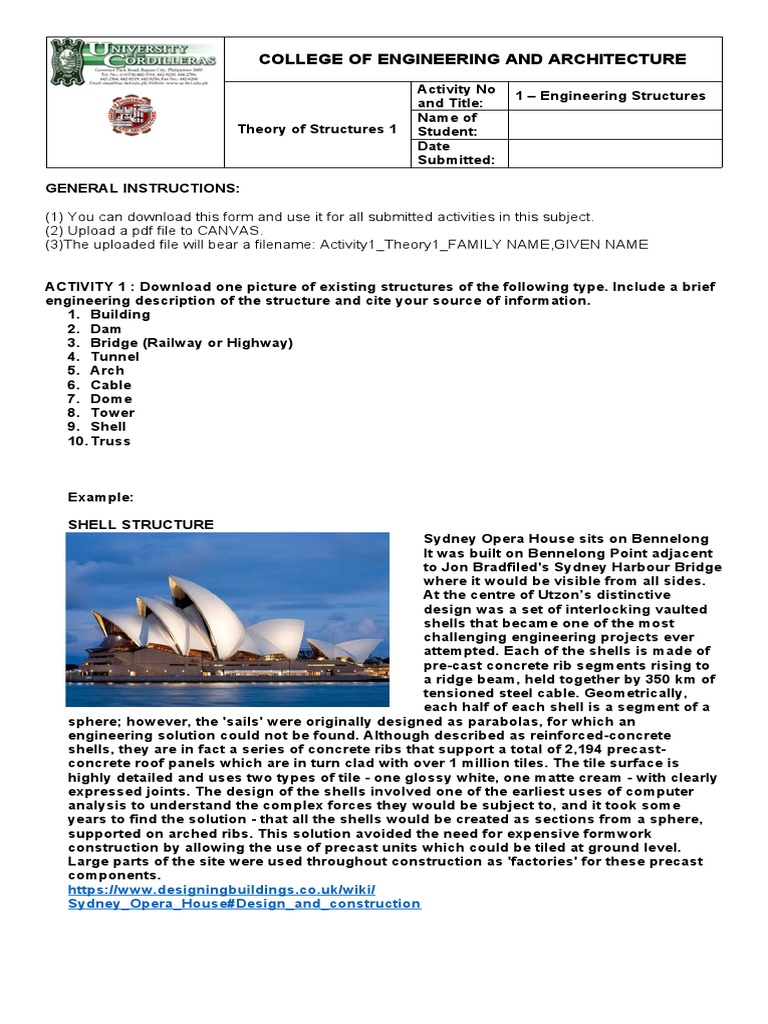 ACTIVITY 1 - Theory 1 | PDF | Civil Engineering | Structural Engineering