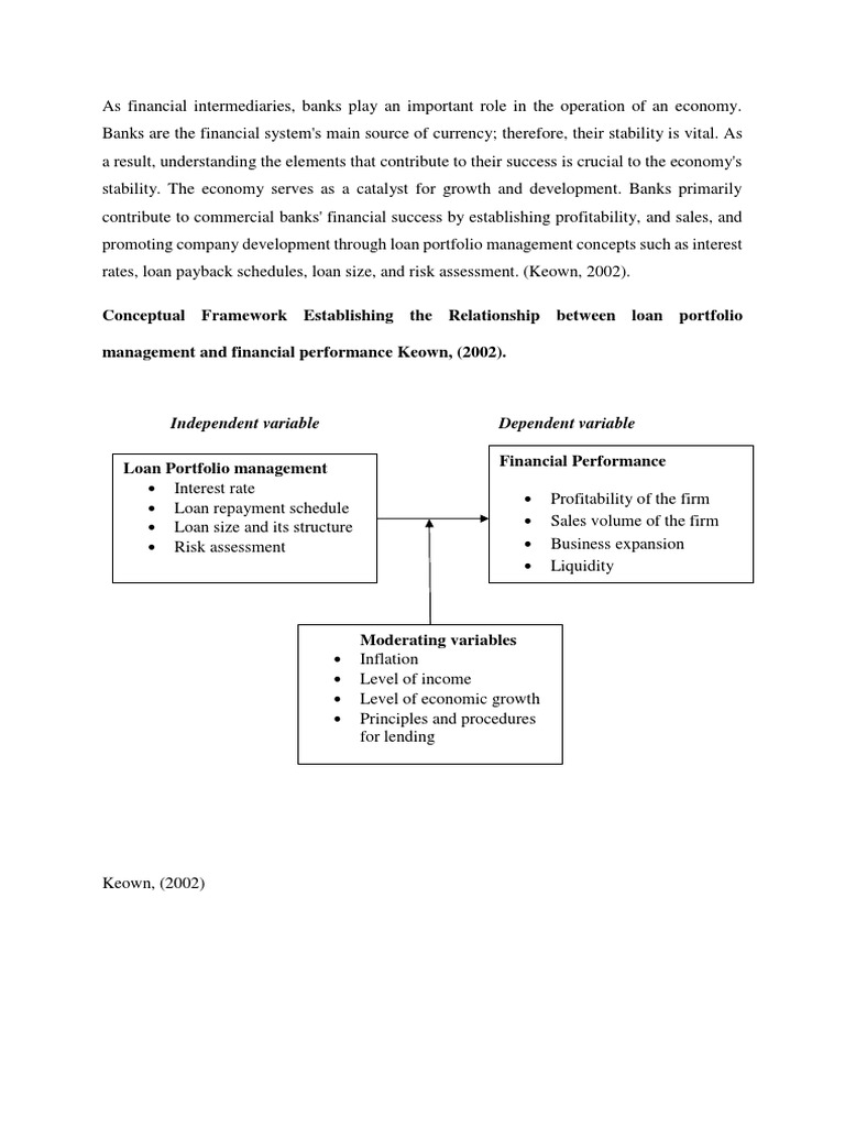 Loan Portfolio Managment Journal | PDF