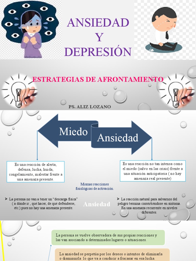 Ansiedad Y Depresión: Estrategias de Afrontamiento | PDF | Ansiedad ...