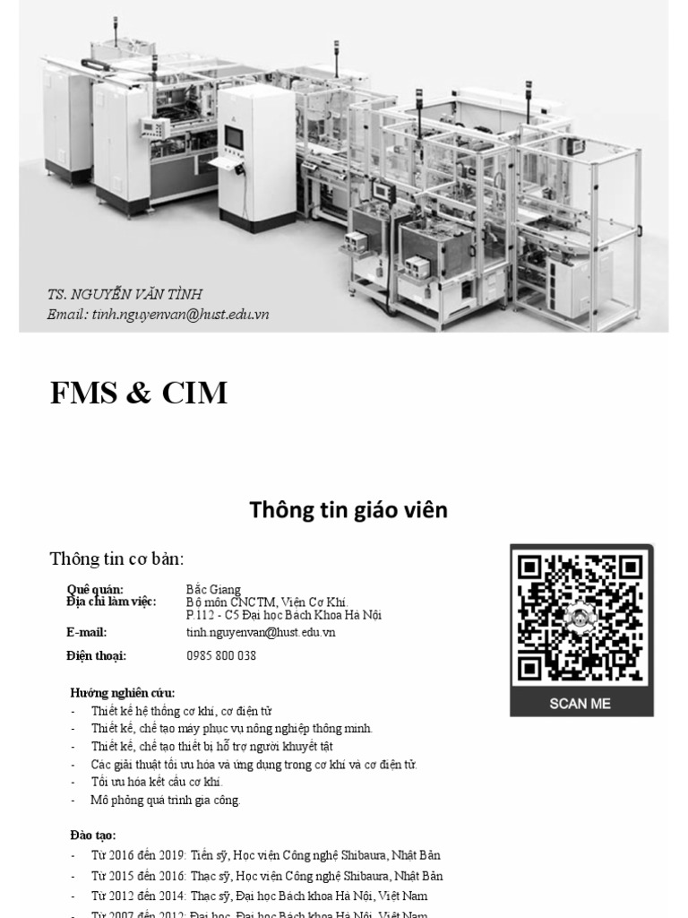 Chương 1: T NG Quan FMS & CIM | PDF