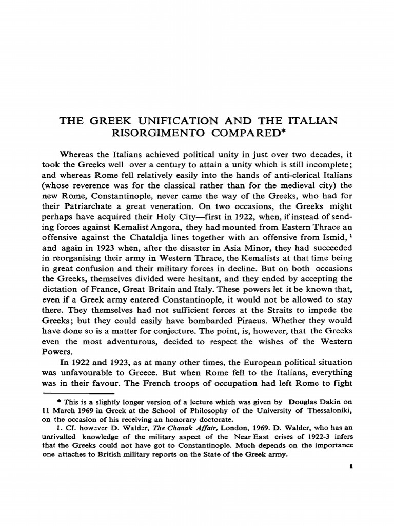 Daikin Unification Risorgimento1969 | PDF | Greeks | Greece