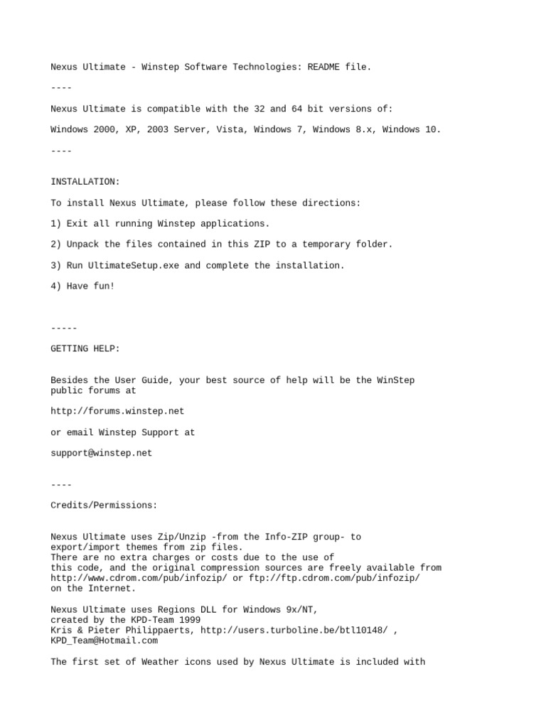 Readme | PDF | Microsoft Windows | Zip (File Format)