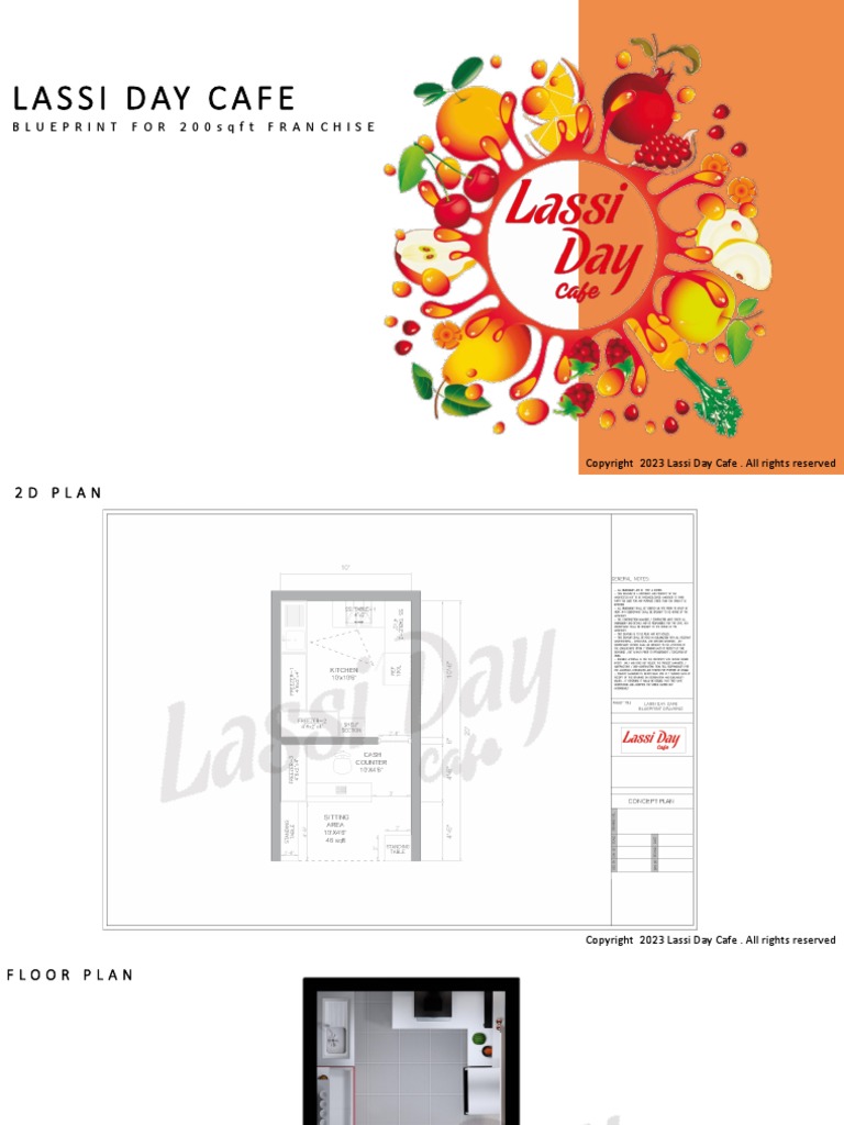 Lassi Day Cafe 200 Sq Ft Franchise Blueprint | PDF | Business