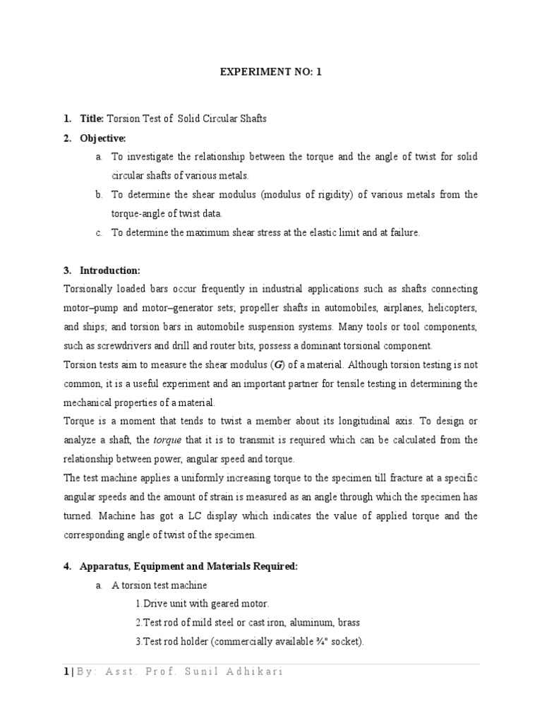 MOS Practical | PDF | Bending | Buckling