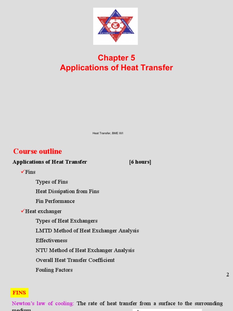 Applications of Heat Transfer | PDF | Heat Transfer | Heat Exchanger