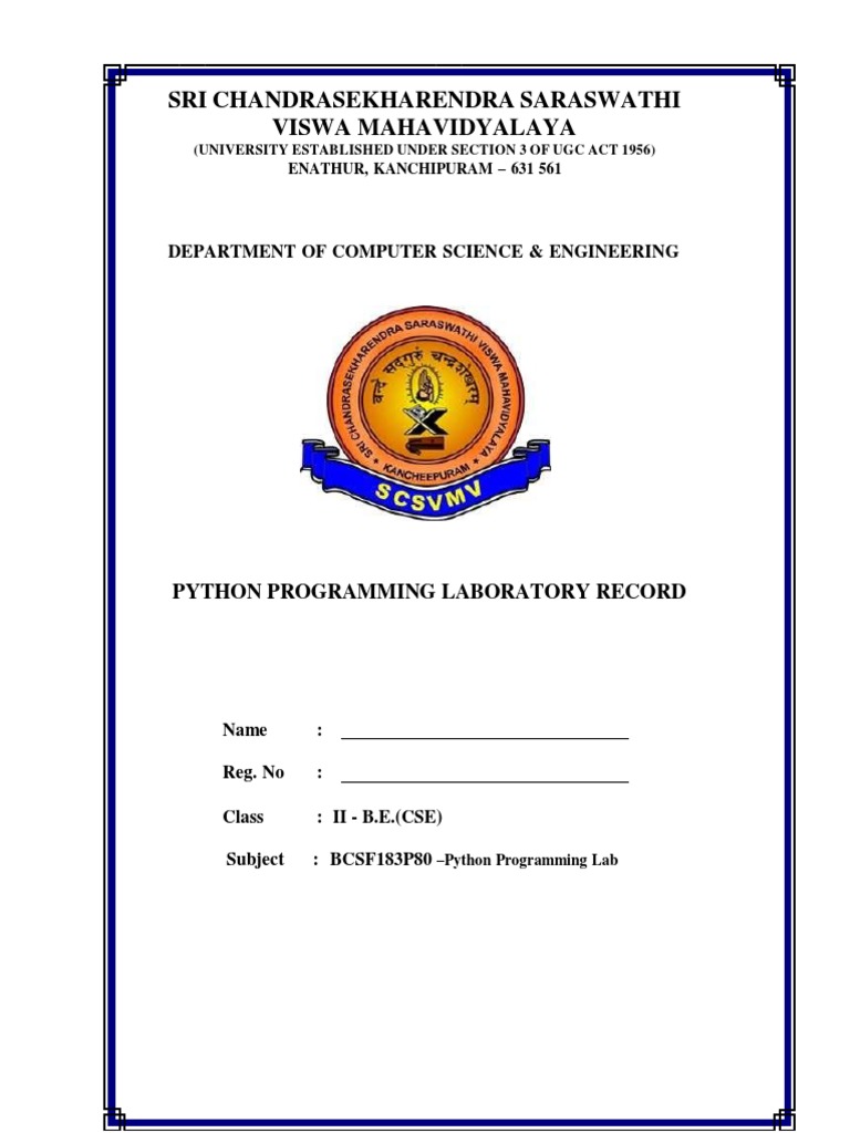 Python Index Cse Pdf String Computer Science Programming 0668