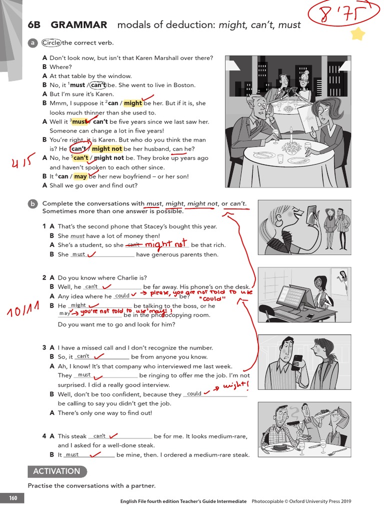 Grammar Practice 6B | PDF