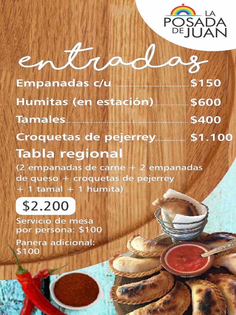 Menú La Posada de Juan Online | PDF