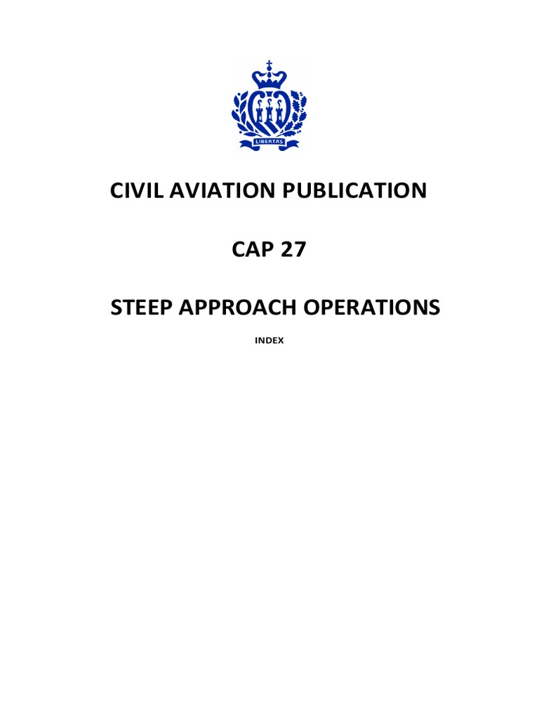 CAP 27 Approval for Steep Approaches | PDF | Transport Safety | Aerospace