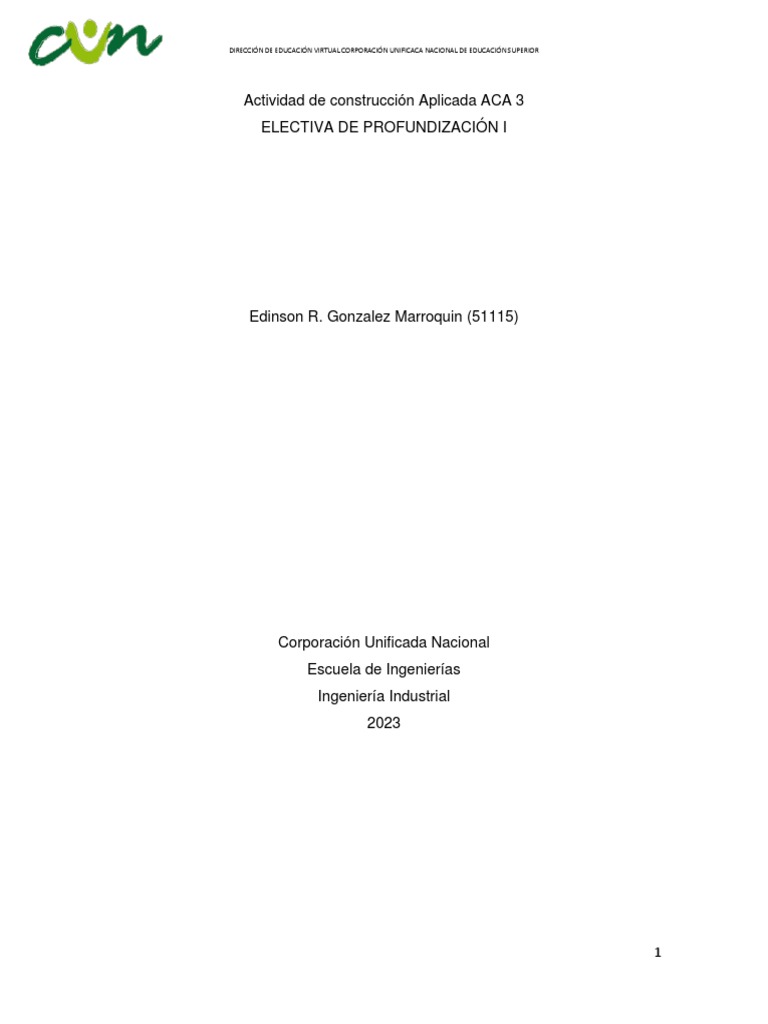 ELECTIVA DE PROFUNDIZACIÓN I Aca 3 | PDF | Derecho laboral | Relaciones laborales