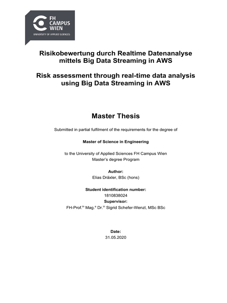 Risk Assessment Through Real-Time Data Analysis Using Big Data Streaming in AWS | PDF | Big Data ...