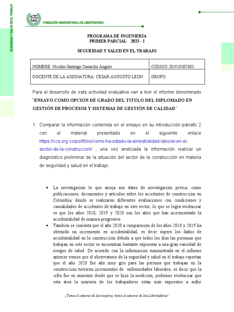 Primer Parcial Seguridad-Nicolas Camacho | PDF | Auditoría