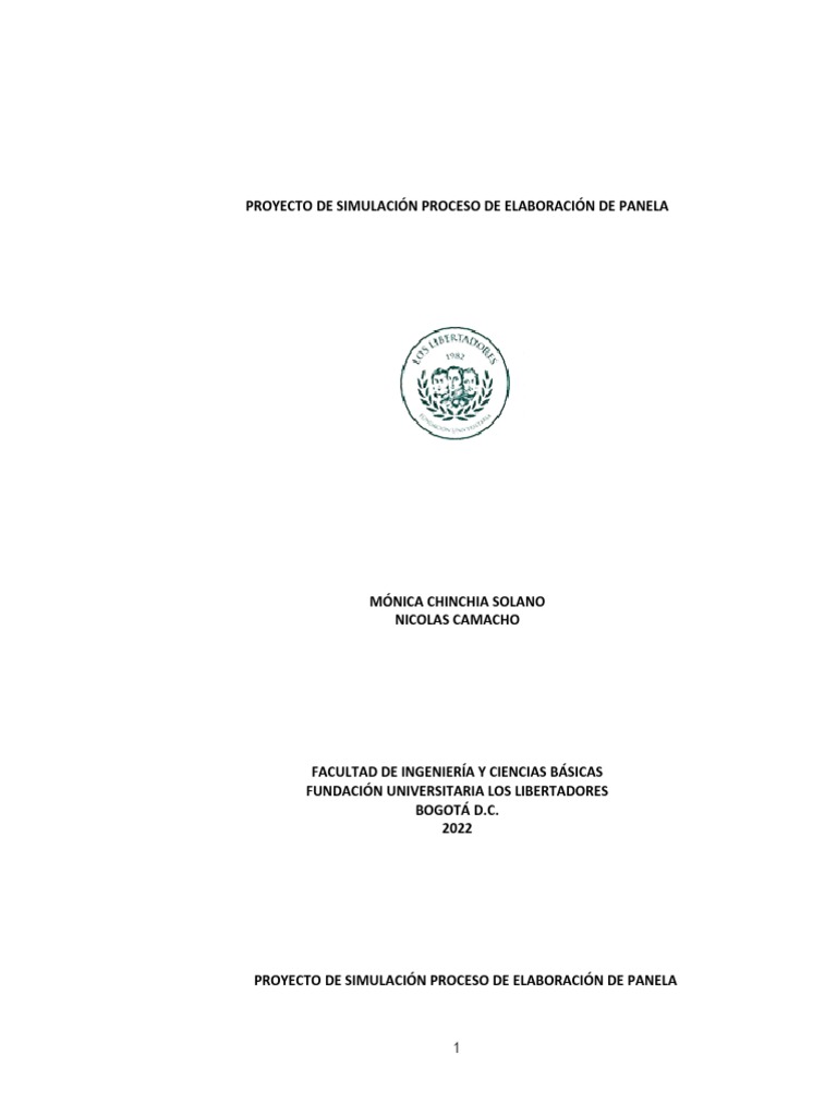 Proyecto Simulación ENTREGA 2 | PDF