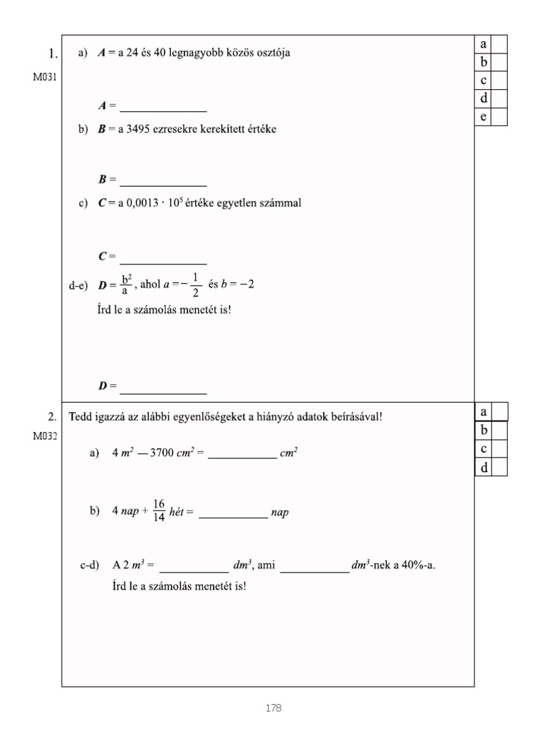 4 Próba Felvételi | PDF