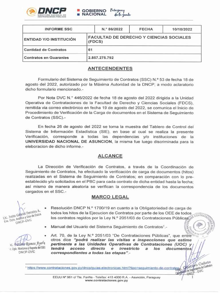 Informe 86 - Derecho - Organized | PDF