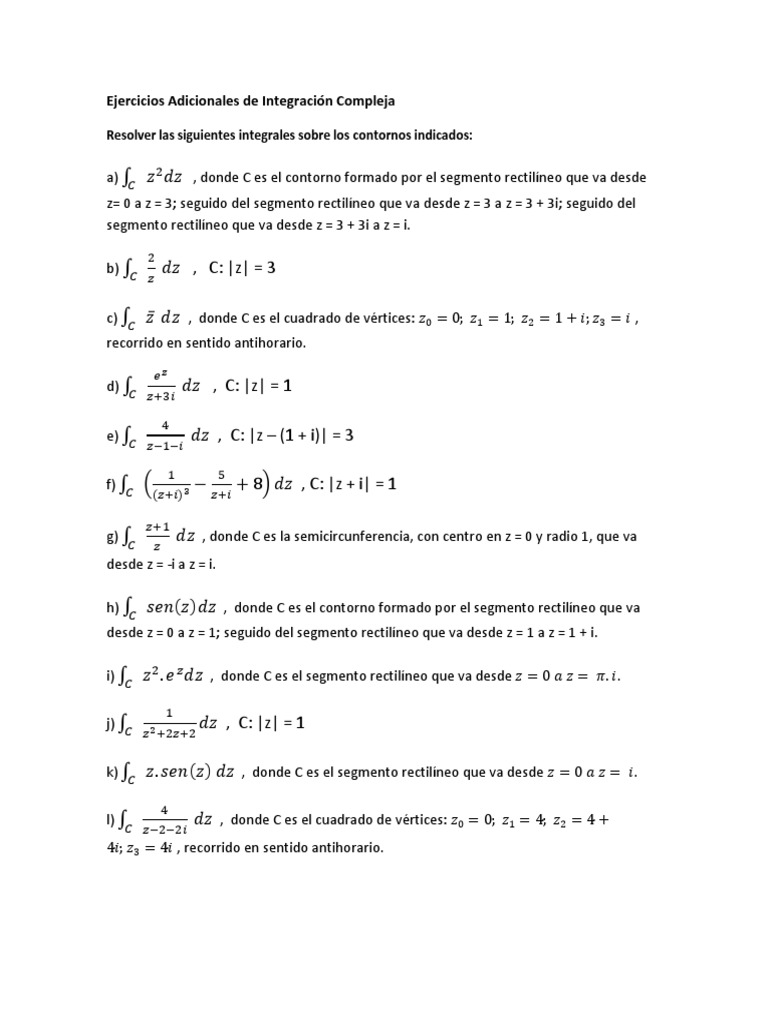 Ej Adic Integracion Compleja | PDF